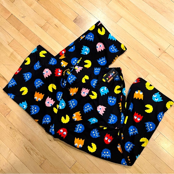 PAC•MAN | Shirts | Unisex Mens Big 5xl Black Pacman 0 Cotton Pajama ...